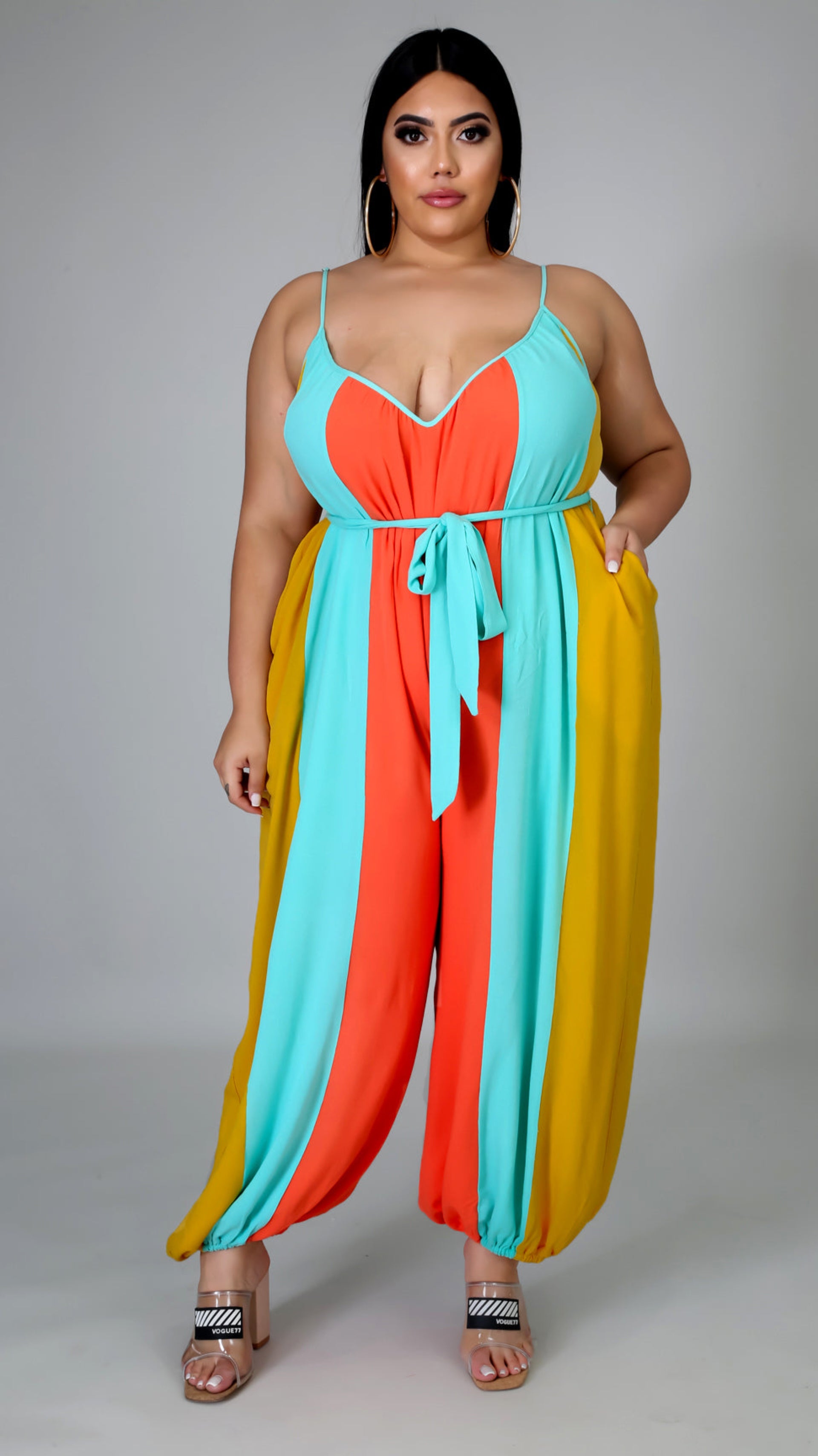 Ready for Spring Colorblock Jumpsuit Plus Size – VmB Boutique